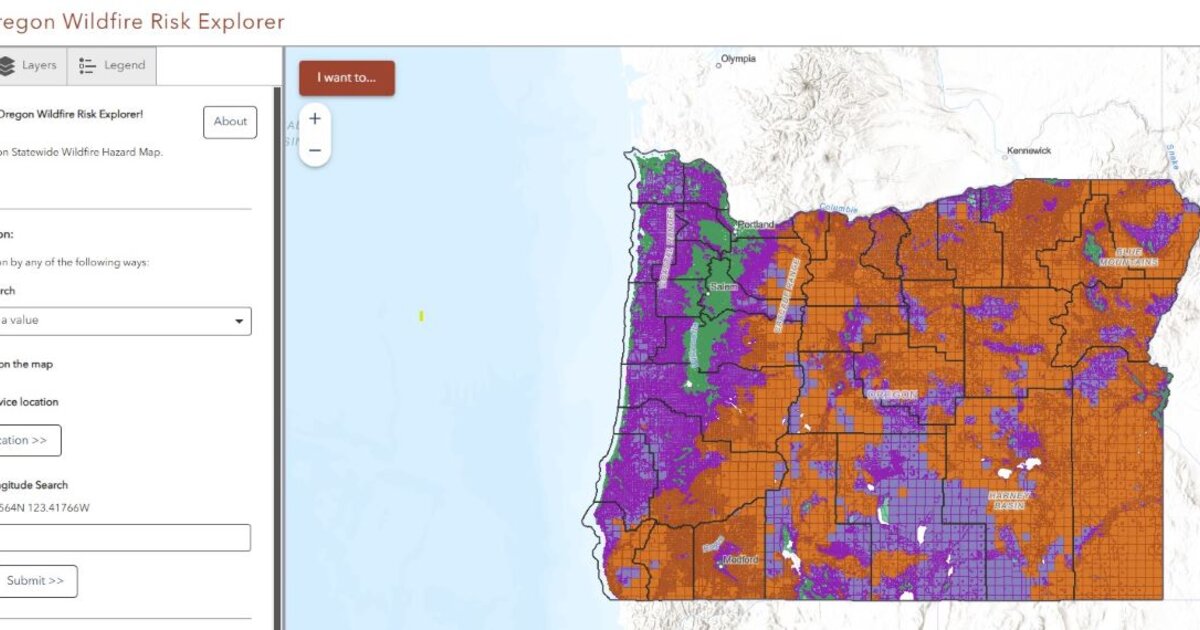 Oregon Wildfire Risk Explorer | ASPIRE Children’s Environmental Health ...